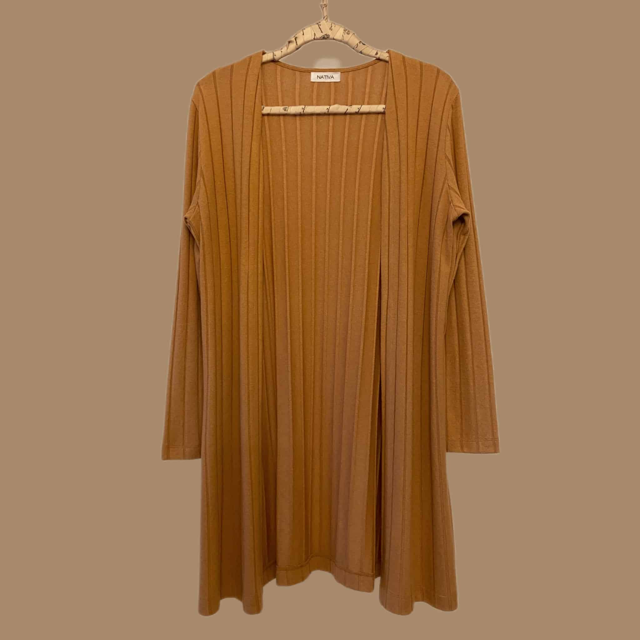 Alba Camel - Cardigan de algodón - Artisans Collective