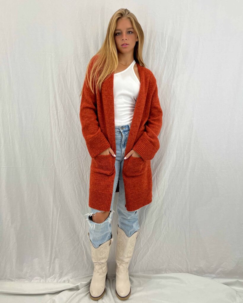 Azucena - Cardigan largo de alpaca - Artisans Collective