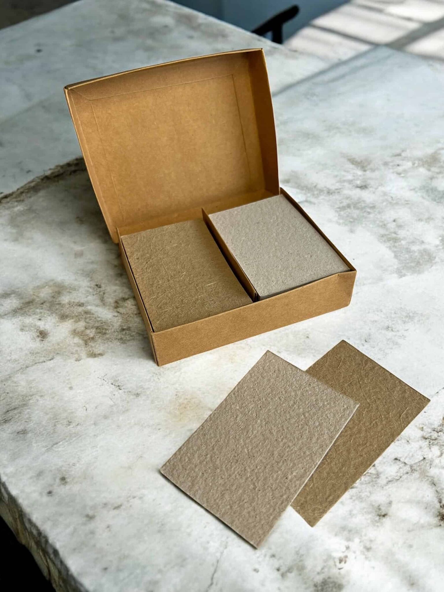 Mini Tarjetas rectangulares Beige - Tarjetas de presentación - Artisans ...