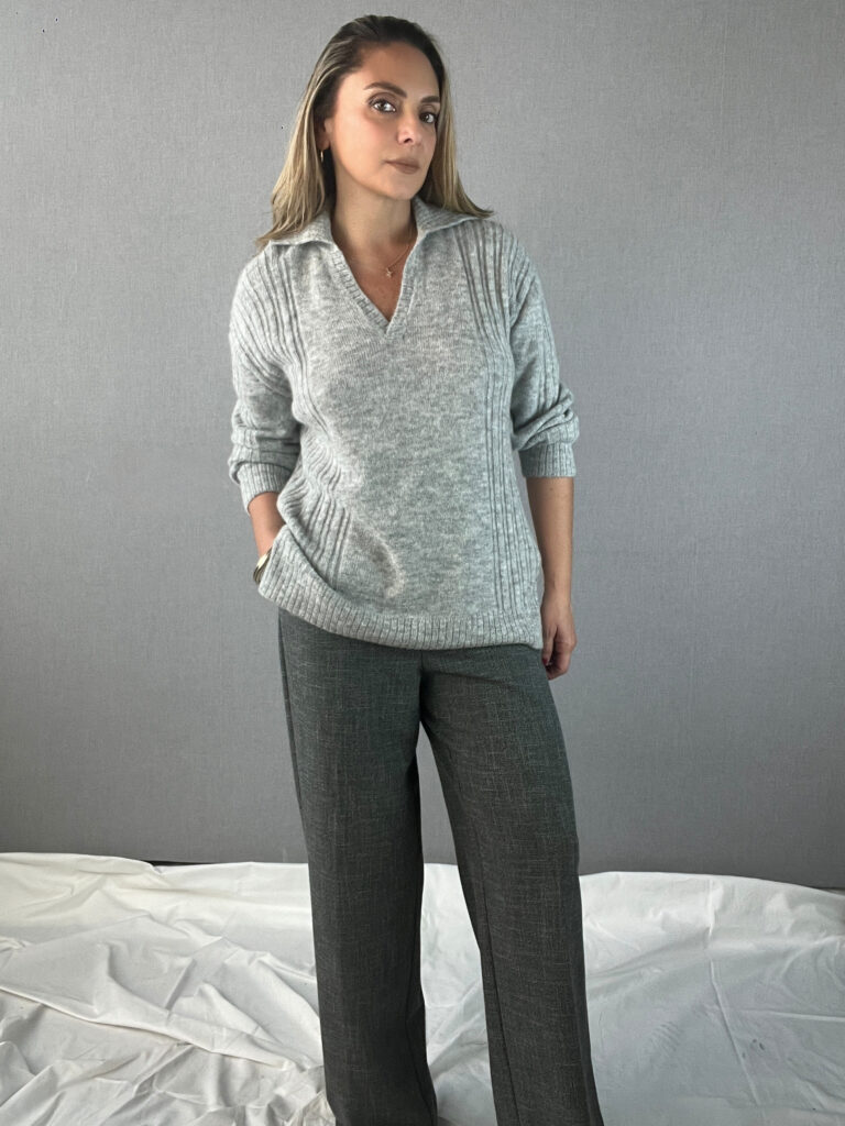 Dara Gris - Sweater de baby alpaca - Artisans Collective